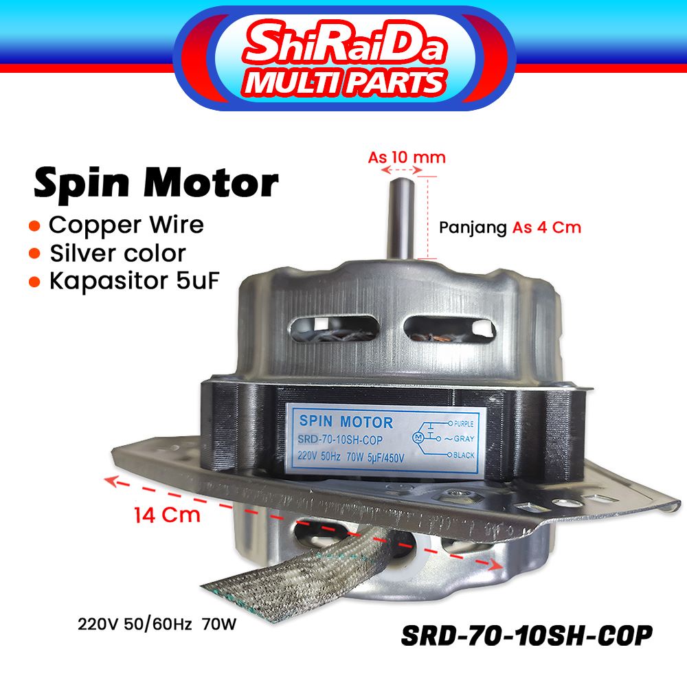 Jual DINAMO SPIN PENGERING MESIN CUCI KAWAT TEMBAGA (B) SRD-70-10SH-COP | Shopee Indonesia