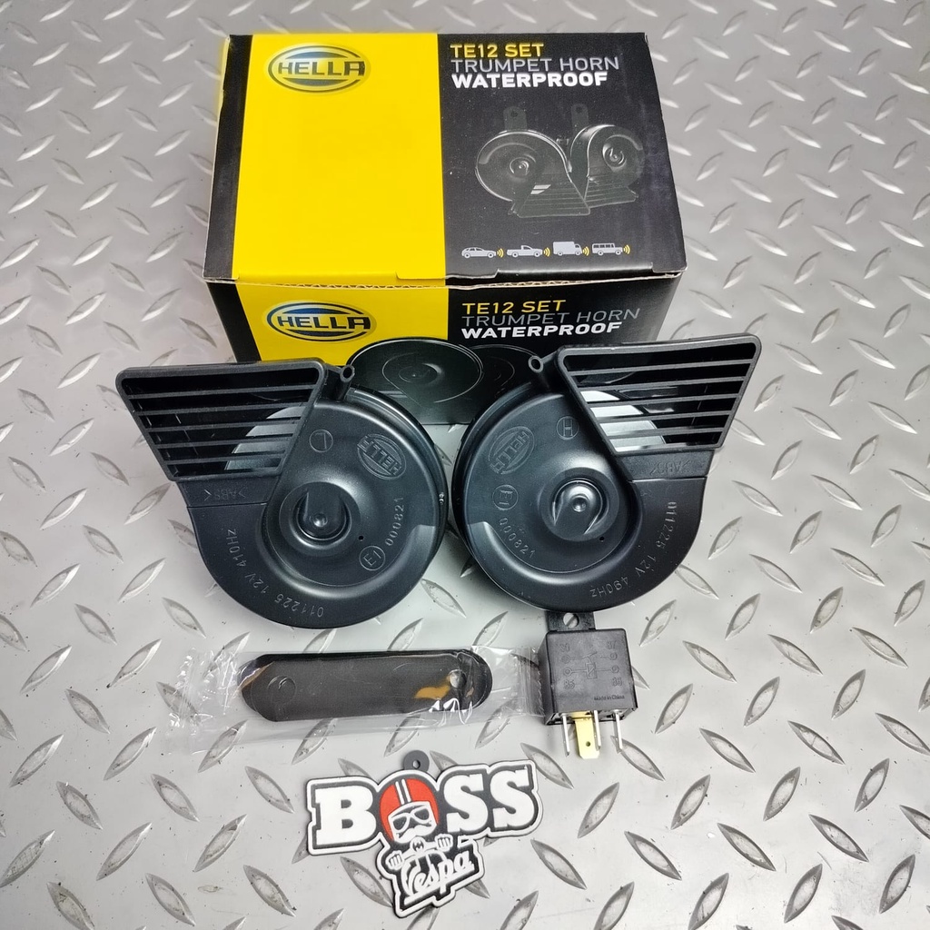 Jual Klakson HELLA Waterproof + Relay Universal Vespa Sprint Prima GTS ...