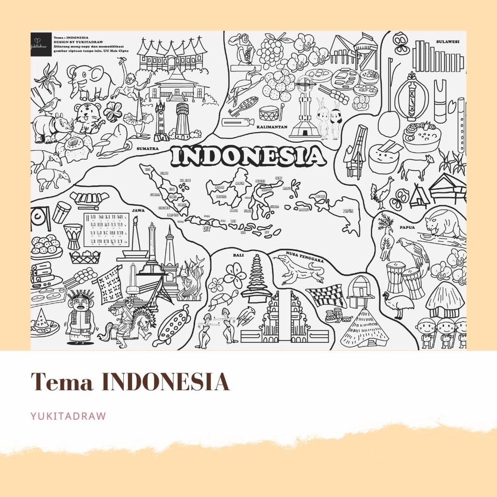 Jual YUKITADRAW - Poster Mewarnai Raksasa Giant Coloring Sheet Jumbo ...