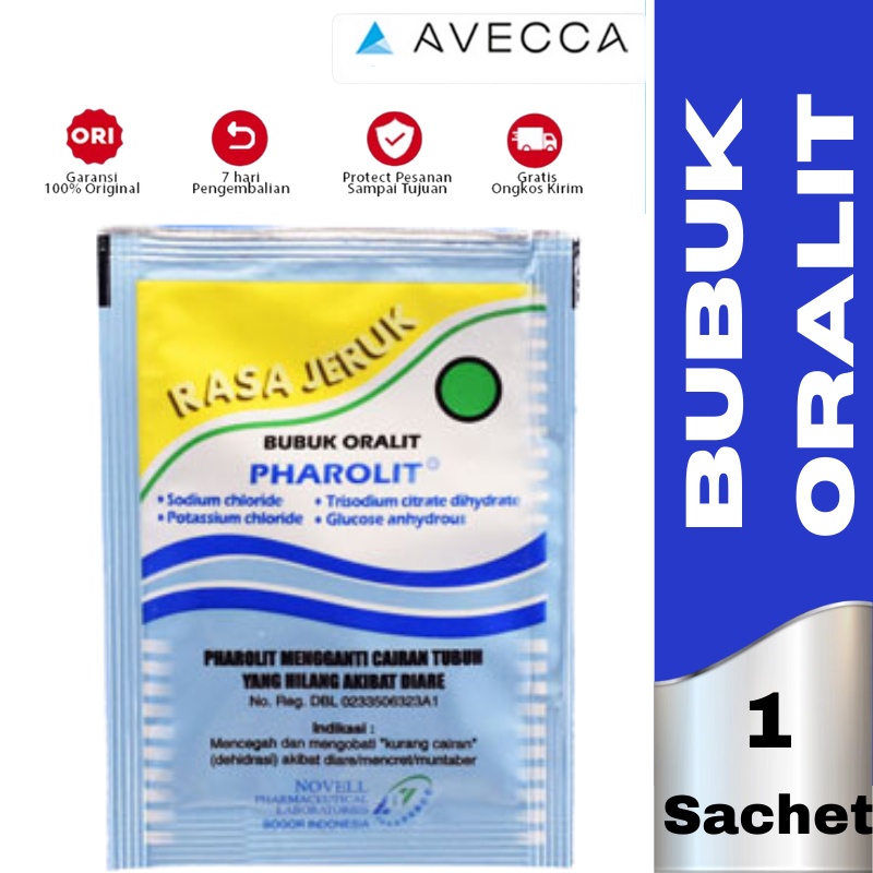 Jual Pharolit Bubuk Oralit Rasa Jeruk 1 Sachet / Mengobati Dehidrasi ...