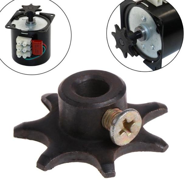 Jual ORIGINAL% Gear Gigi Timing Pulley 7 Teeth Rantai Dinamo AC Motor ...