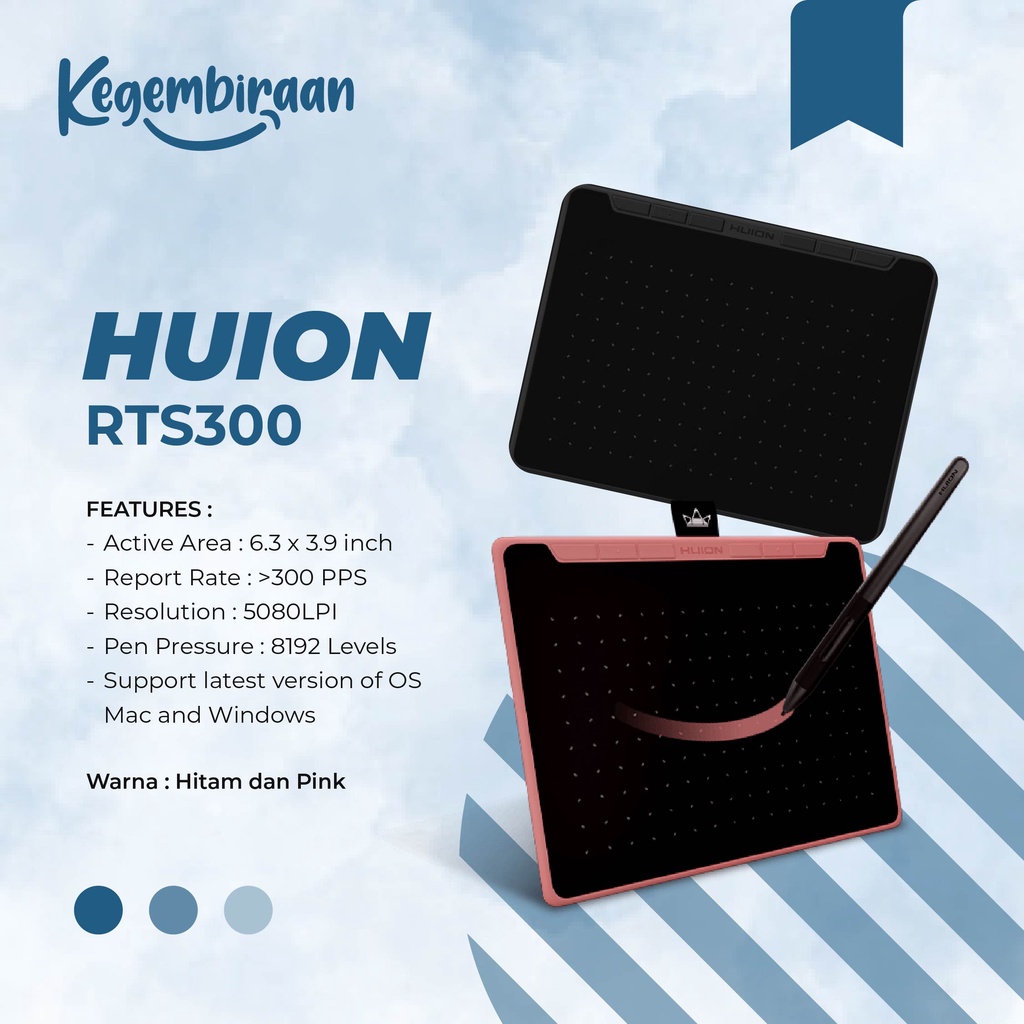 Jual Pen Tablet Huion Inspiroy RTS-300 Drawing Tablet Small | Shopee Indonesia