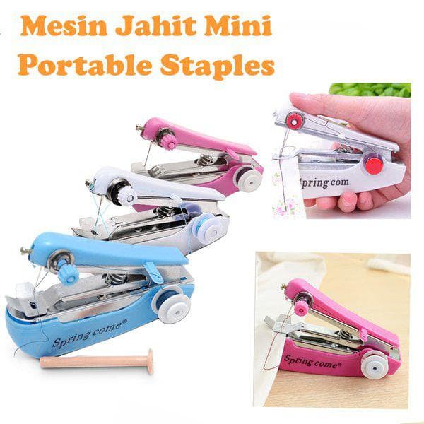 Jual Mesin Jahit Tangan Mini Spring Come Staples Alat Darurat Genggam ...