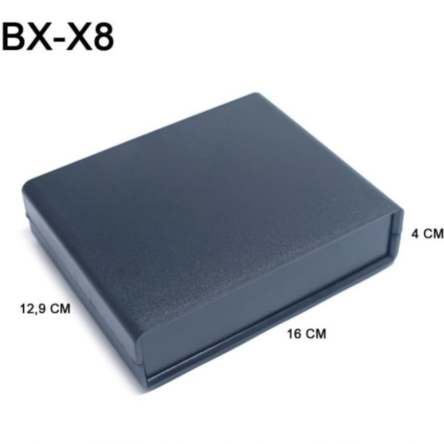 Jual Box Hitam Plastik Tipe X8 Ukuran 16 x 13 x 4.cm plus skrup ...