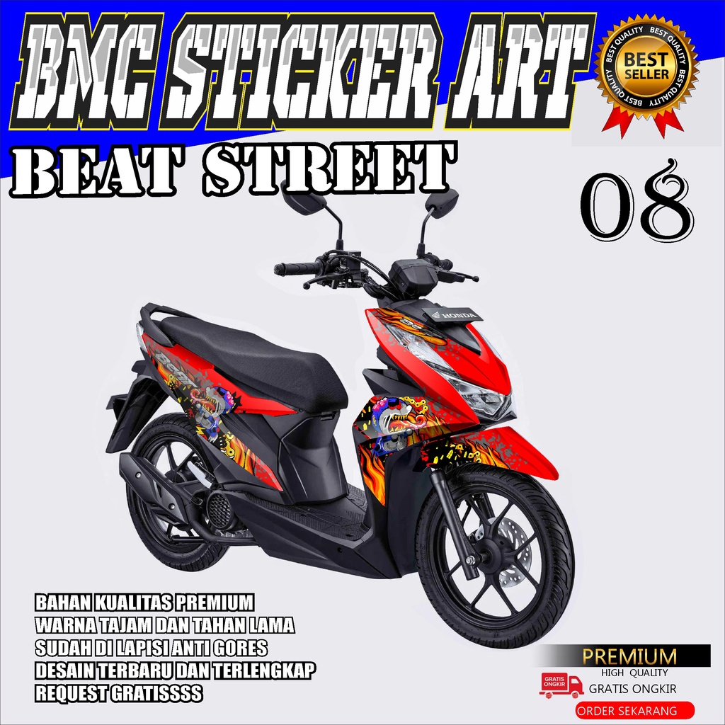 Jual STICKER BEAT STREET 2021 FULL BODY, DECAL NEW 2022 STICKER ...
