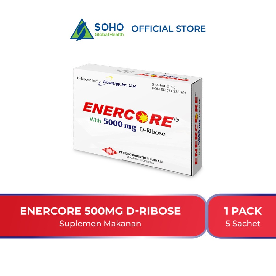 Jual Enercore dengan 5000mg D-Ribose Suplemen Makanan & Daya Tahan Tubh ...