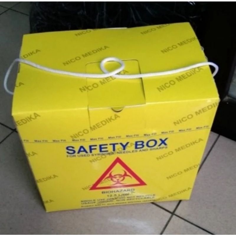 Jual Safety Box Medis 12.5 liter tebal double | Shopee Indonesia