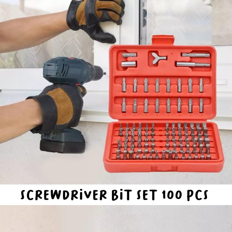 Jual Gestar screwdriver bit set 100 pcs // mata obeng 100pcs | Shopee ...
