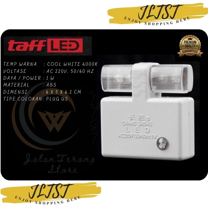 Jual Lampu Malam LED Smart Otomatis Sensor Cahaya Hemat Energi Chang ...