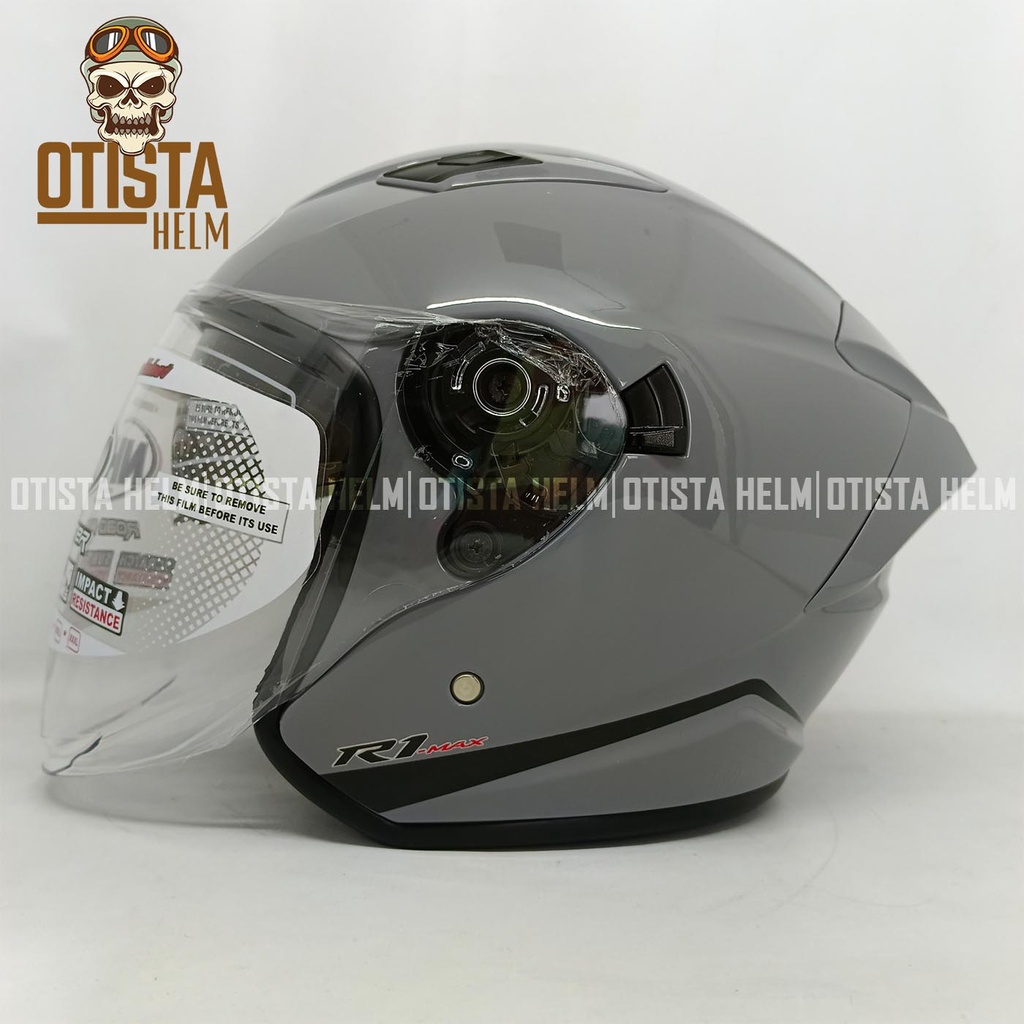 Jual Helm NHK R1 MAX NEW SOLID | Semua Warna | Double Visor | Shopee Indonesia