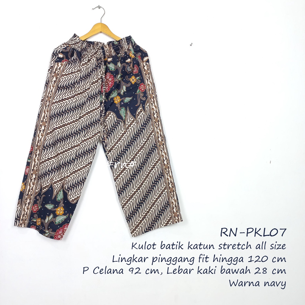 Jual Kulot panjang batik katun stretch halus murah | Shopee Indonesia