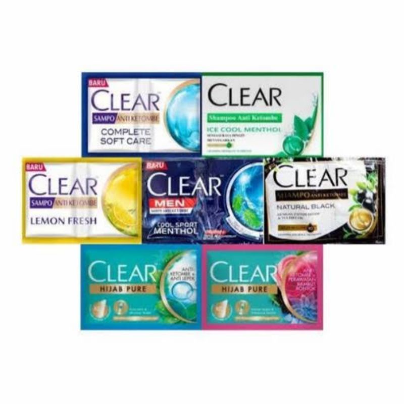 Jual Shampoo Clear Renceng isi 12 sachet / 24 pcs | Shopee Indonesia