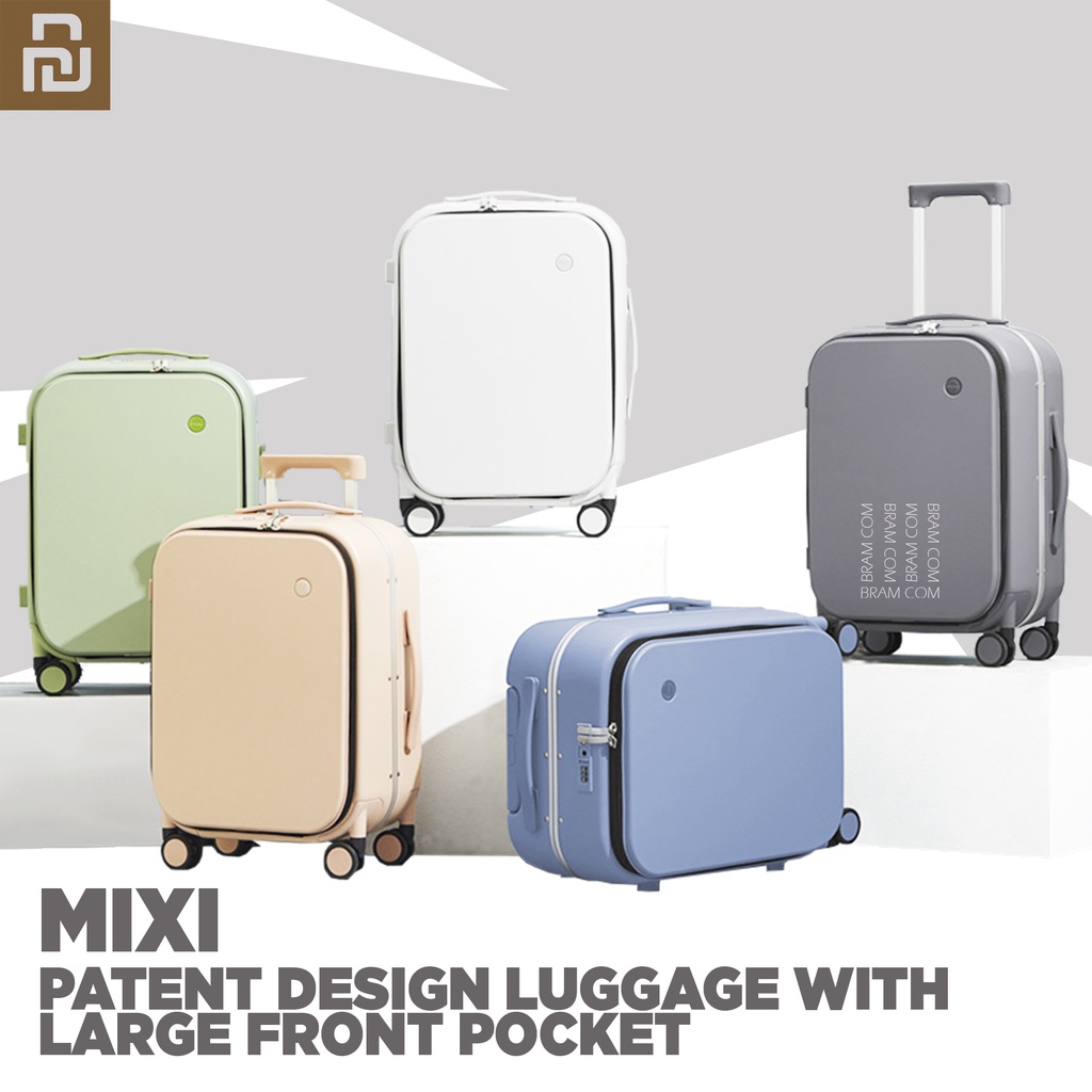 Jual MIXI Patent Design Luggage with Notebook Pocket (koper) | Shopee ...