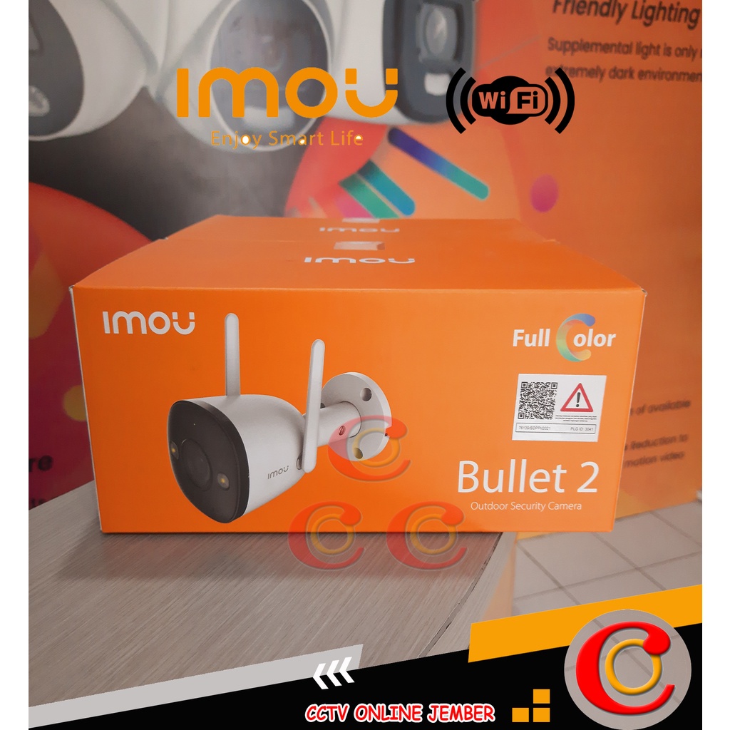 Jual CAMERA IMOU BULLET 2 FULLCOLOR WIRELESS IMOU SMART OUTDOOR Wi-Fi ...