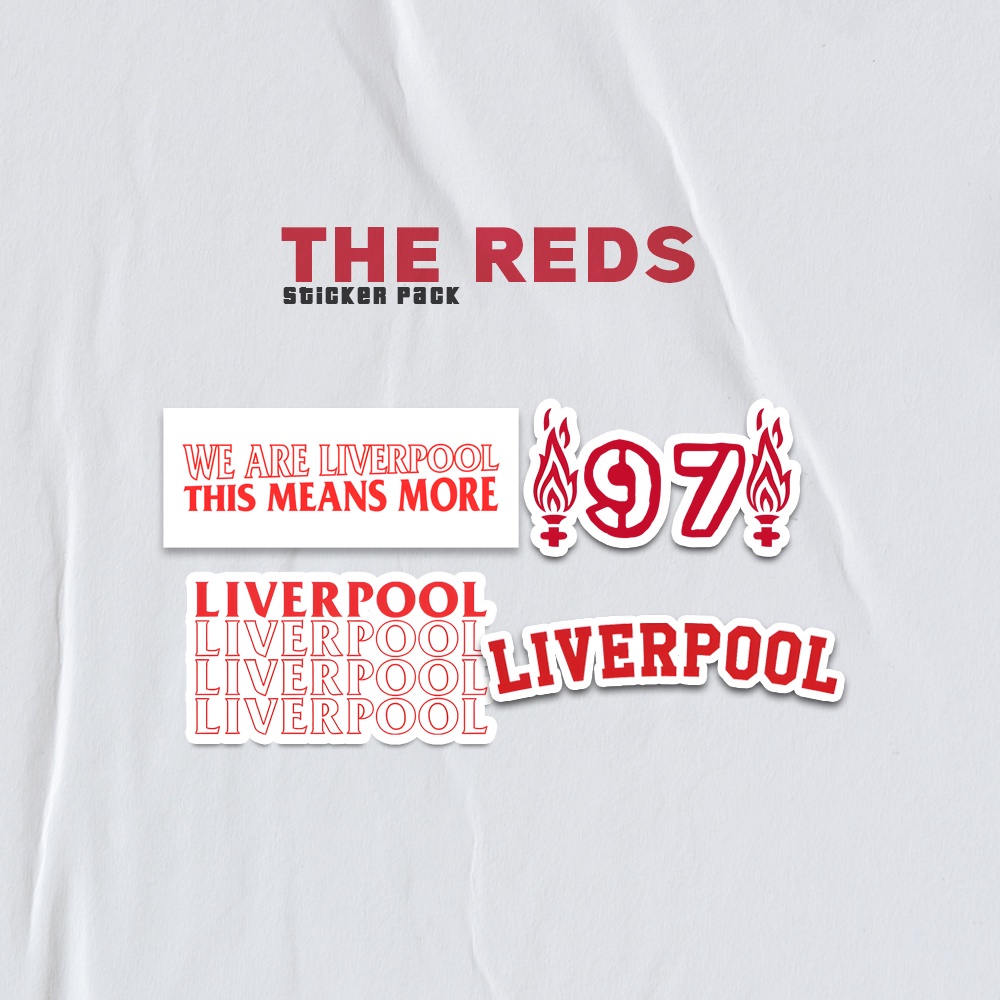 Jual Sticker Pack The Reds Liverpool | Shopee Indonesia
