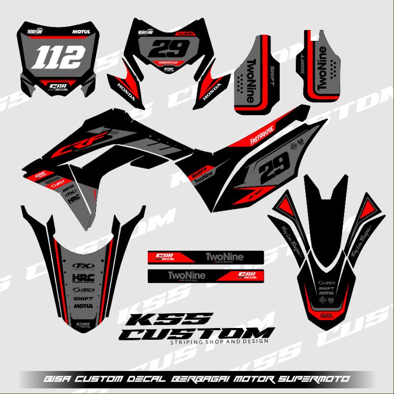 Jual DECAL CRF150L FULL BODY MERAH PUTIH - DECAL CRF 150 L SIMPEL ...