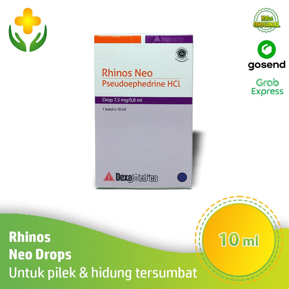 Jual Rhinos Neo Drops 10 ml Obat Tetes Pilek Hidung Tersumbat Bayi ...