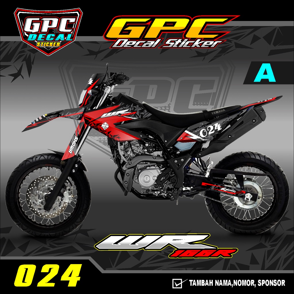 Jual Decal Sticker Motor Cross WR155 Fullbody HOLOGRAM 024- Dekal ...