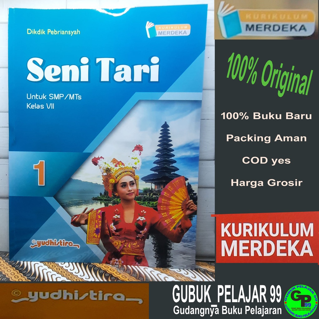 Jual Buku Siswa SENI TARI 1 Kelas 7/ VII Untuk SMP/MTs KURIKULUM MERDEKA Penerbit Yudhistira ...