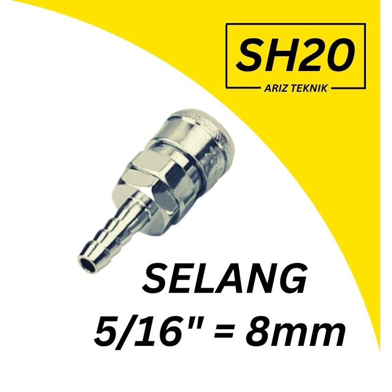 Jual Kompresor Quick Coupler Sambungan Selang Angin Compresor SH20 Adapter Quick Coupler Hose ...
