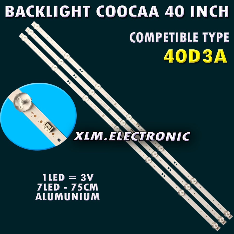 Jual BACKLIGHT TV COOCAA 40D3A LAMPU LED BACKLIGHT COCA COOCA 40D3A 40 ...