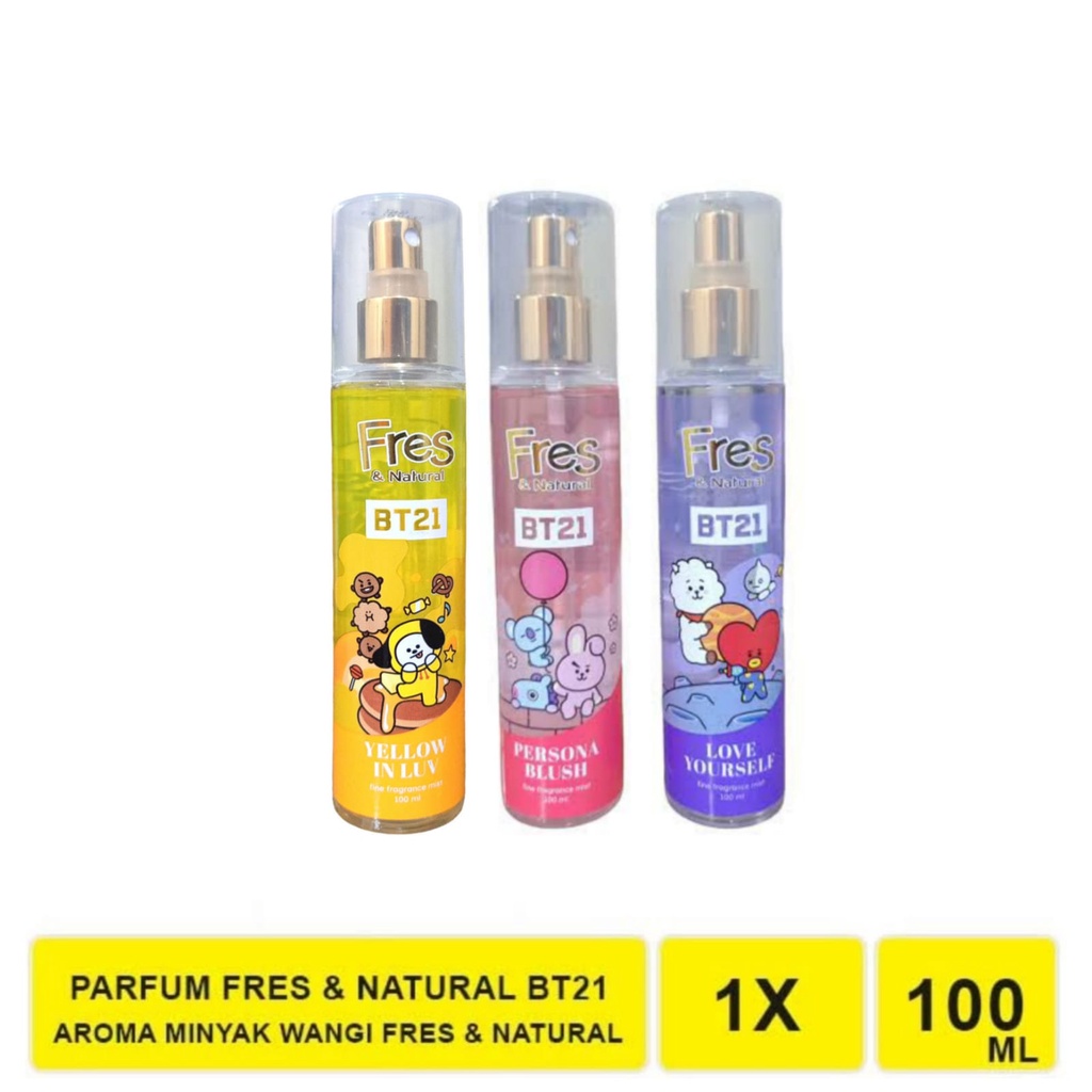Jual Fresh & Natural Spray Cologne BT21 Series 100ml - Parfum Remaja ...