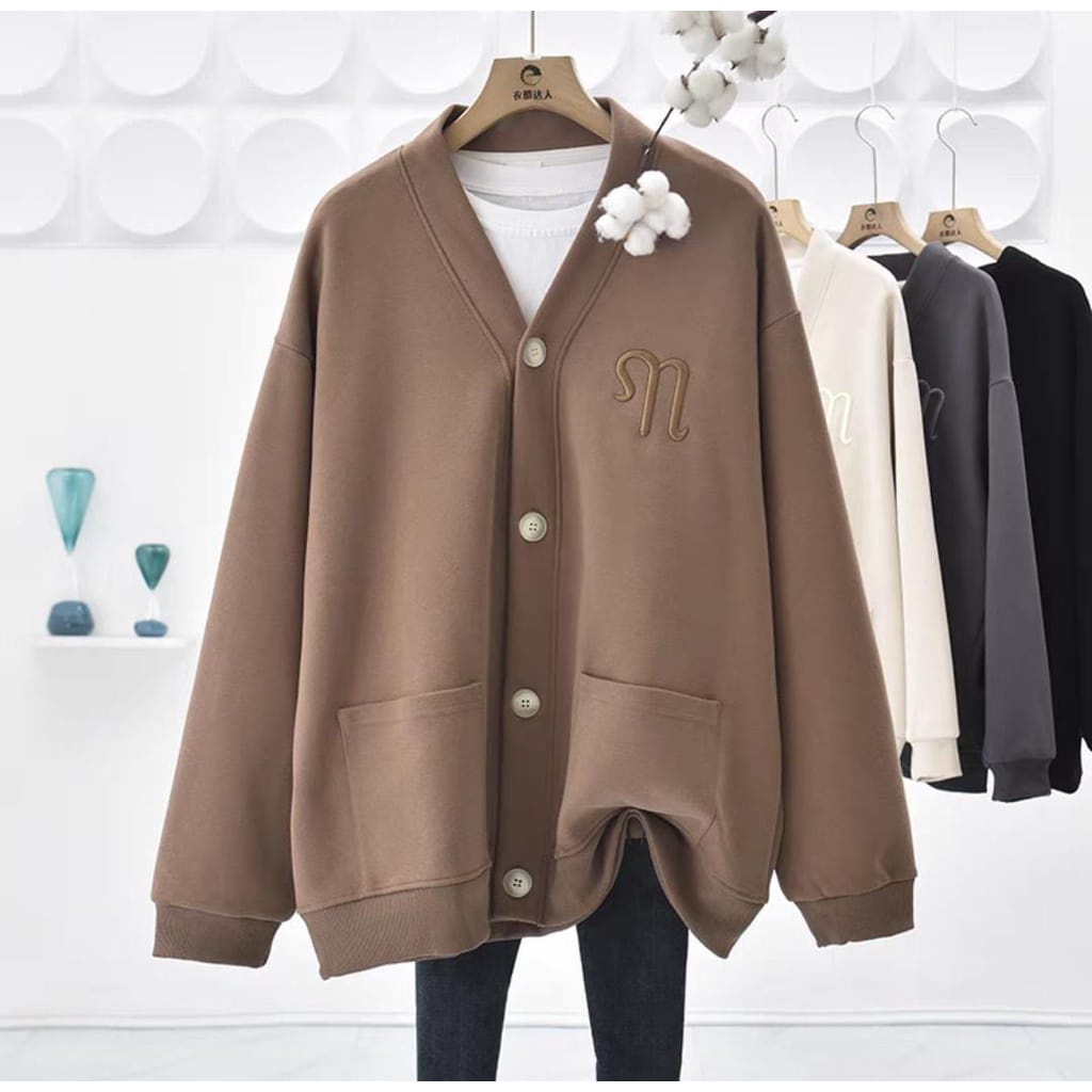 Jual Cardigan Wanita | N Bordier Cardigan Oversize Wanita | Sweater ...