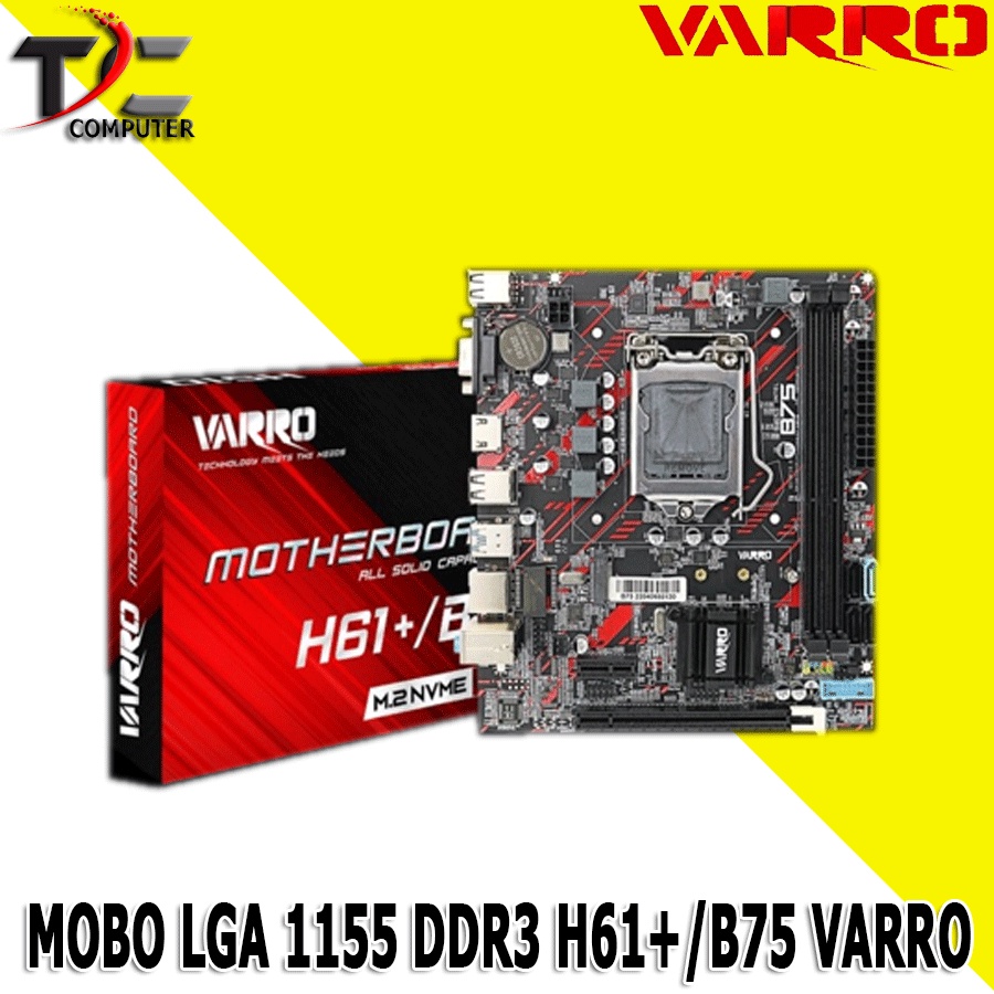 Jual Mainboard Varro H61 socket 1155 - USB 2.0 NVME | Shopee Indonesia