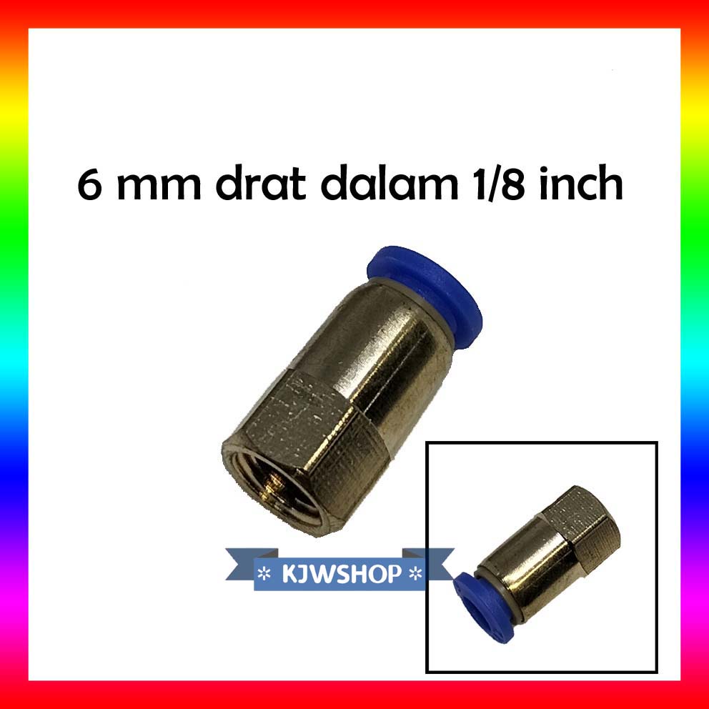 Jual Nepel Quick Coupling Selang 6mm Drat Dalam 1/8" Sambungan Selang ...