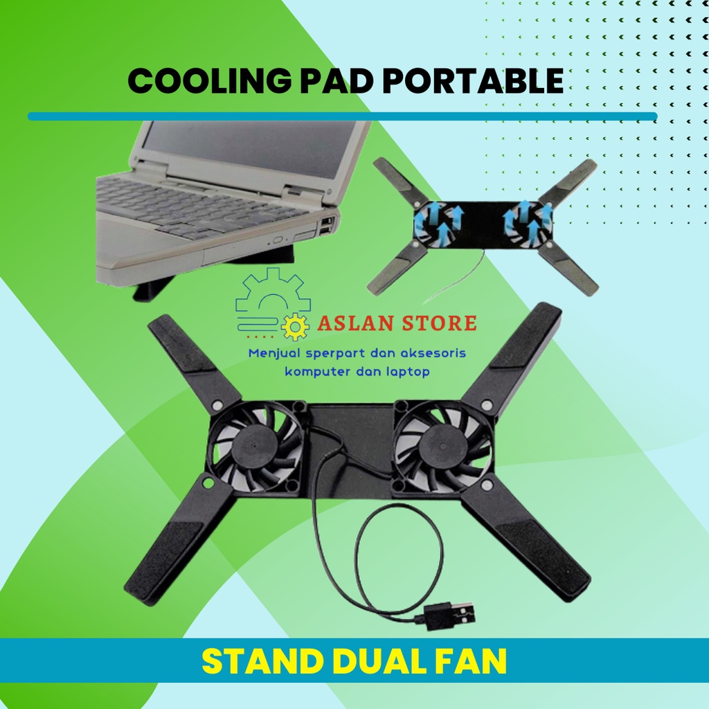 Jual Coller Cooling Pad laptop Notebook Lipat Portable X Stand ...
