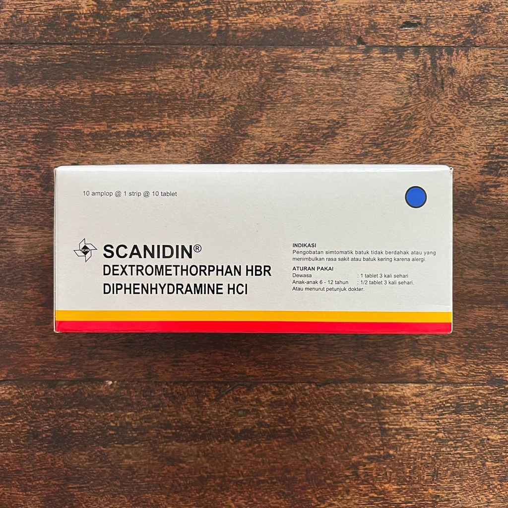 Jual Scanidin Obat Batuk Tablet Box Isi 10 Strip | Shopee Indonesia