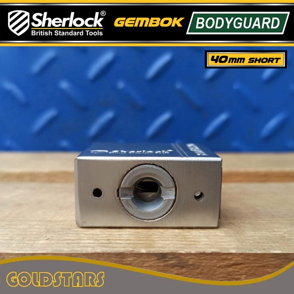 Jual Gembok Bodyguard 40 mm Pendek Sherlock (Body Besi, Silinder ...