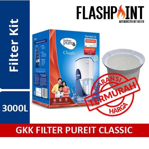 Jual Unilever Pure It Germ Kill Kit 3000L Filter Air Classic 9L - 3000 ...