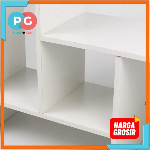 Jual Veneer Rak Buku Rakit DIY Table Bookshelf Minimalist Organizer ...