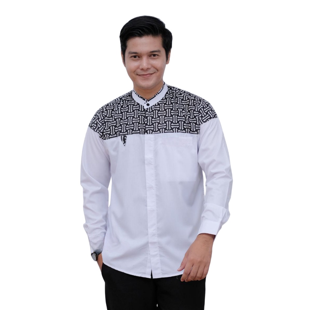Jual Baju Koko Batik Pria Lengan Panjang Motif Falcon Koko Syubbanul ...