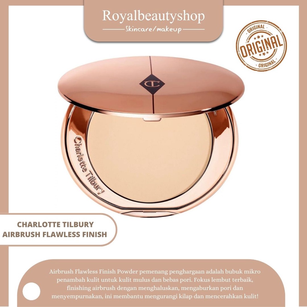 Jual Charlotte Tilbury Airbrush Flawless Finish #Shades Fair, Shades ...