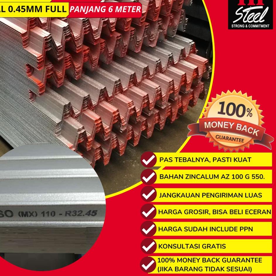 Jual Reng Taso 32.45 / Rangka Atap Baja Ringan Taso / Reng Galvalume Ω ...