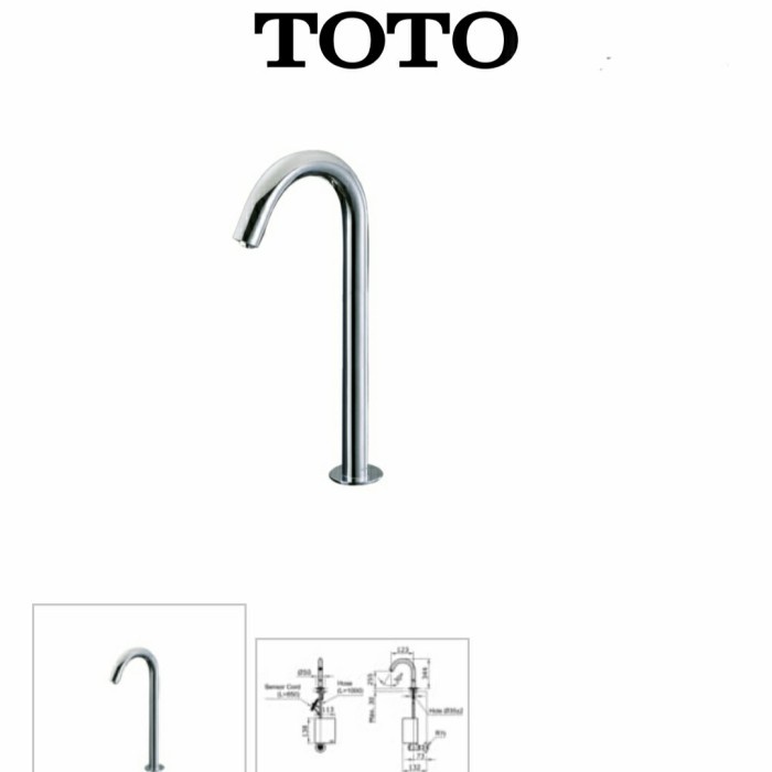 Jual Kran Angsa Toto Dle110A2Nv800/Tn78-9V800 Kran Wastafel Sensor ...