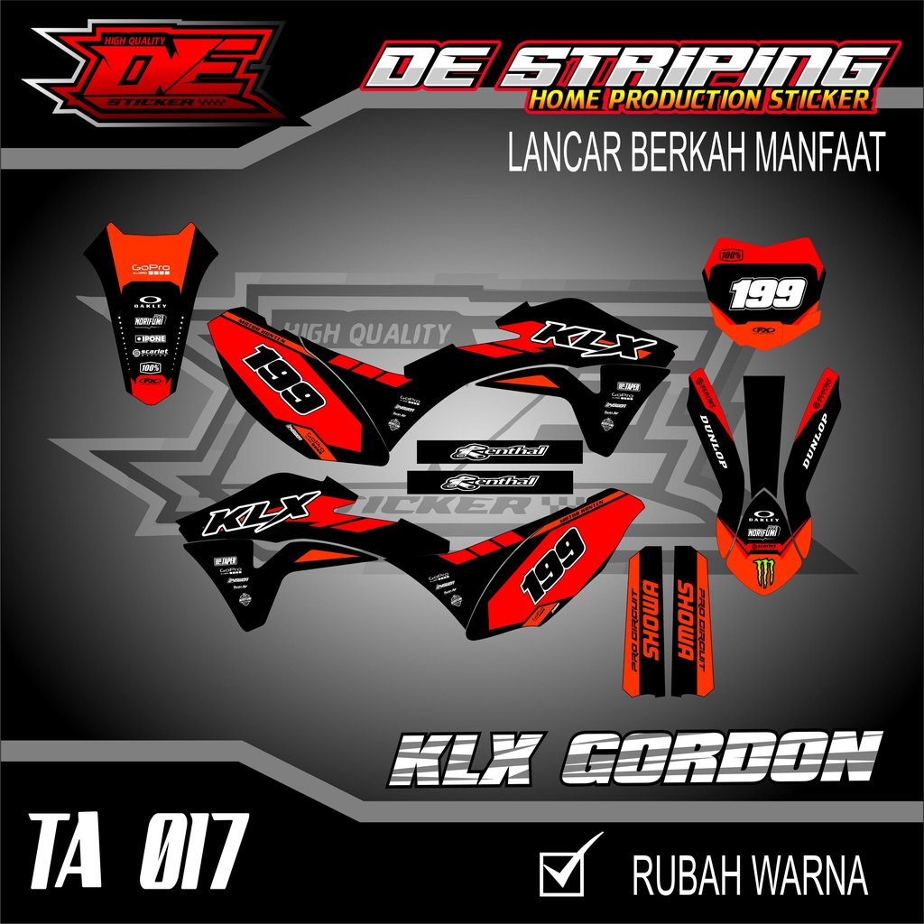 Jual Striping Stiker Decal Klx Gordon Fullbody KLX GORDON TA017 | Shopee Indonesia