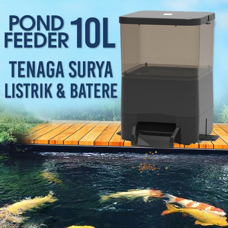 Jual Autofeeder Kolam Koi Automatic 10 Liter Auto Feeder Pond Koi ...