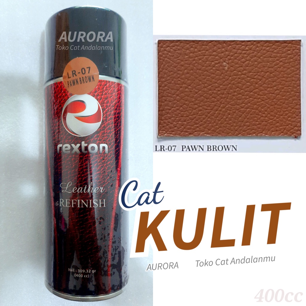 Jual Cat Kulit REXTON Leather Refinish Pawn Brown LR-07 Cet Semprot ...