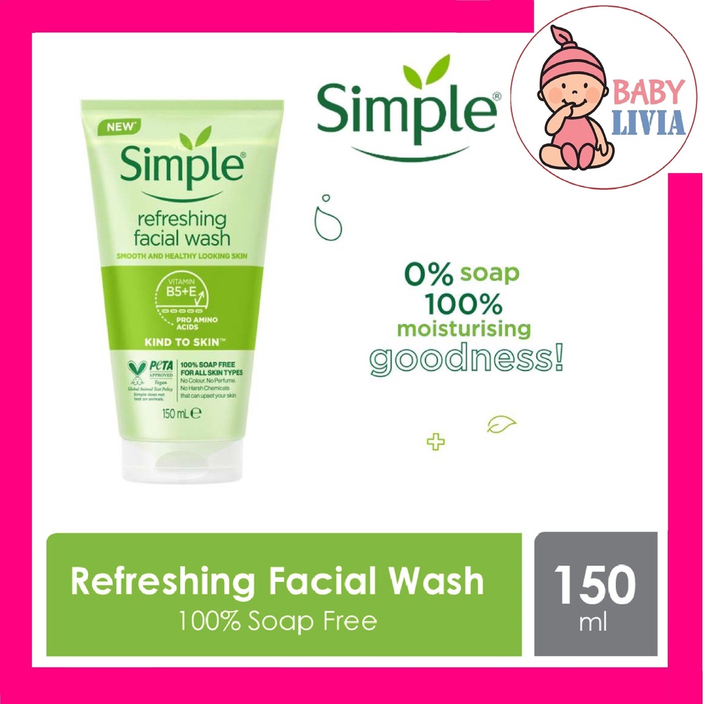 Jual Simple Facial Wash 150ML ORIGINAL | Shopee Indonesia