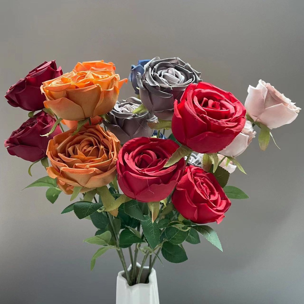 Jual Bunga Mawar Imitiasi Harga per 1 tangkai ( 1 tangkai isi 3 cabang ...