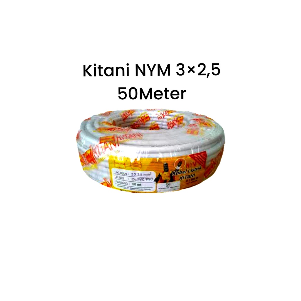 Jual KABEL LISTRIK KITANI NYM 3x2,5 50METER | Shopee Indonesia