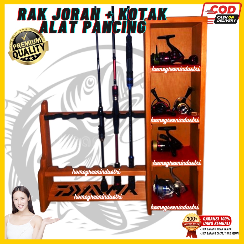 Jual Rak Joran pancing + Kotak Alat Pancing > Joran & Gulungan Pancing ...