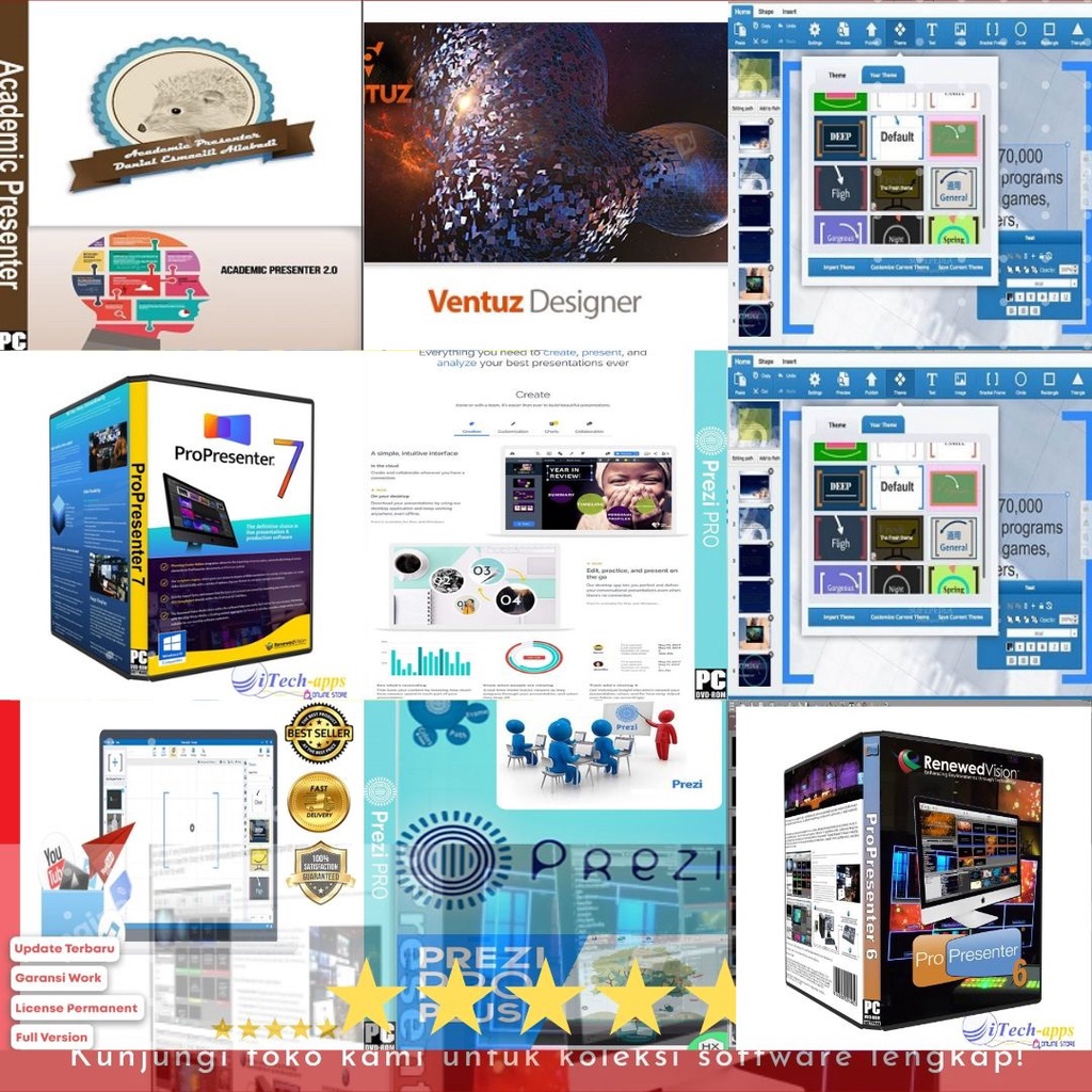 Jual [work]Academic Presenter Ventuz Designer Propresenter Focusky ...