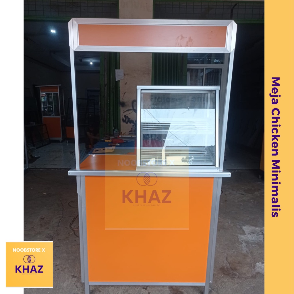 Jual Meja dan Etalase Fried Chicken Mini Aluminium Minimalis - KHAZ ...