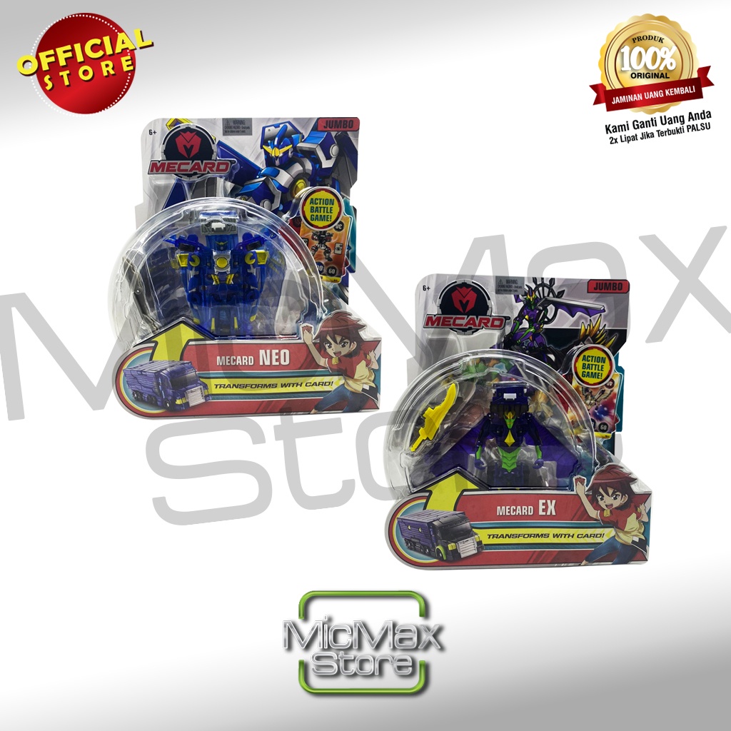 Jual Mecard Jumbo Neo Dan Ex Mecanimals Set FXP34 | Shopee Indonesia