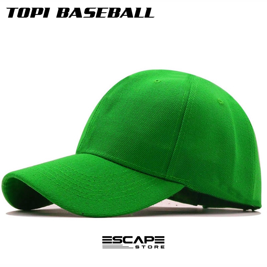 Jual Topi Baseball Caps Untuk Remaja Hingga Dewasa Pria dan Wanita Warna Hijau | Shopee Indonesia