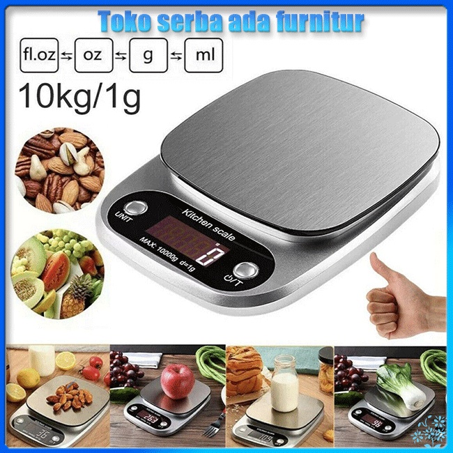 Jual Timbangan Digital 10kg Premium Kitchen Scale High Quality | Shopee ...